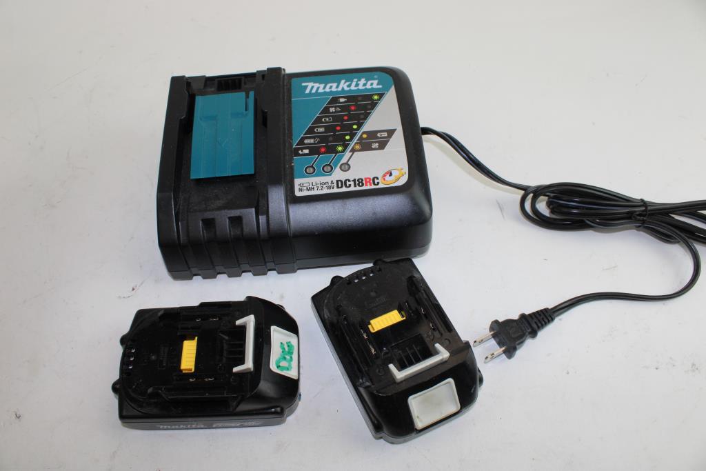 Makita Battery Charger, 2 Battery Pack 3 Pieces | Property Room