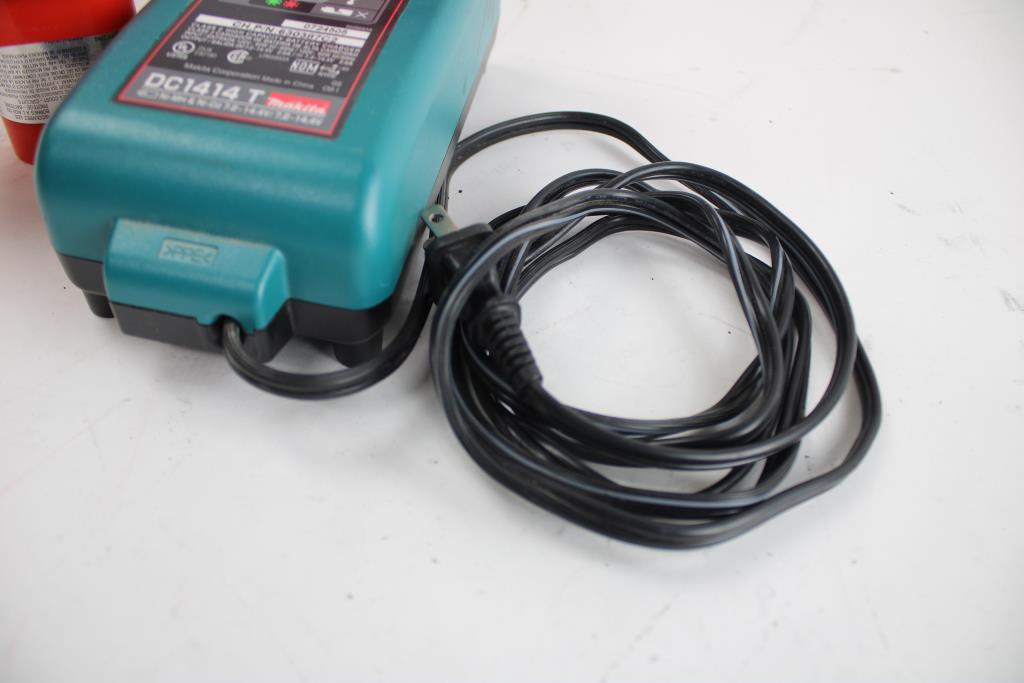Makita Battery Charger DC1414T With Batteries | Property Room