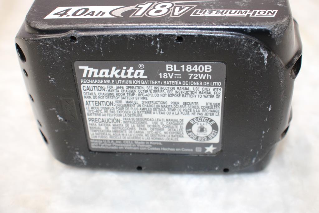 Makita BL1840B 18V Rechargeable Battery | Property Room
