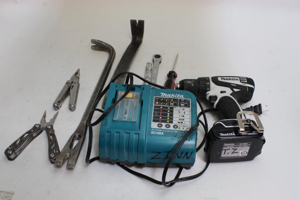 Makita Cordless Drill, Leatherman Wave Multi-tool And More, 9 Pieces ...