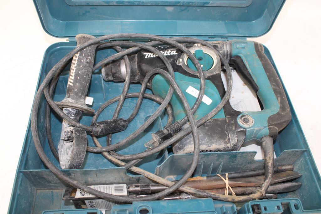 Makita Rotary Hammer HR2811F With Case And Hammer Bits | Property Room