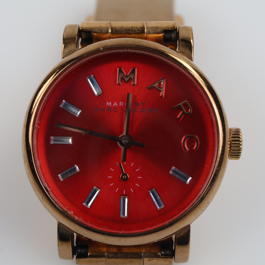 Marc Jacobs Baker Red Dial Watch | Property Room