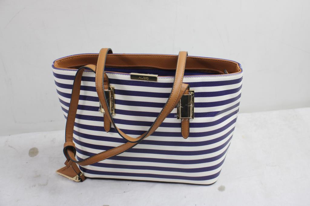 Marc Jacobs Cream Handbag, ALDO Navy/White AFADOLLAA-001 Tote, And ...