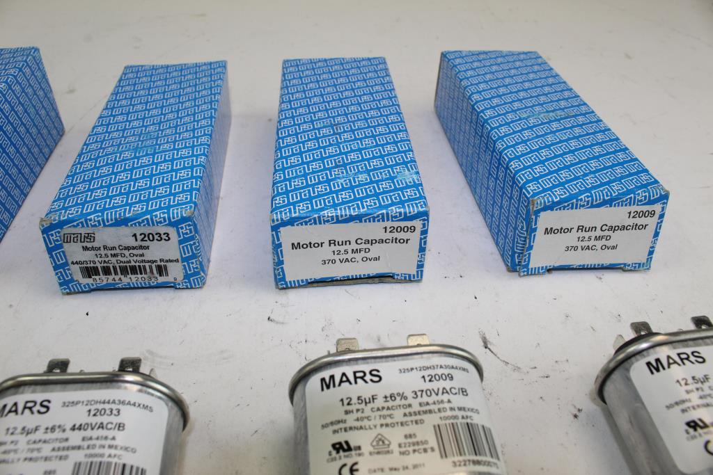 Mars Assorted Motor Run Capacitors; 7 Pieces | Property Room