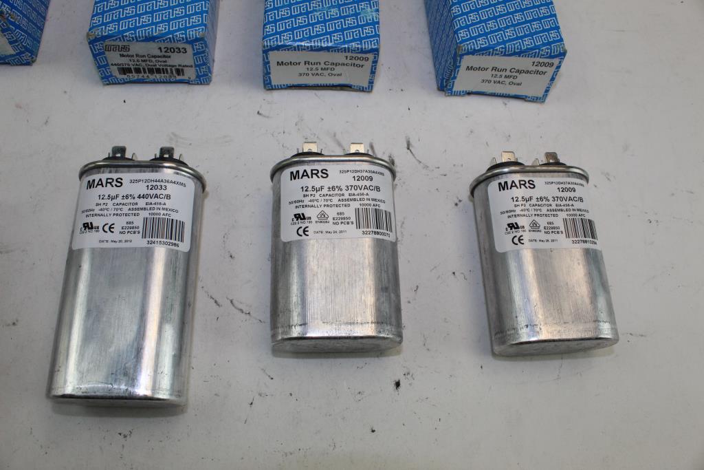 Mars Assorted Motor Run Capacitors; 7 Pieces | Property Room