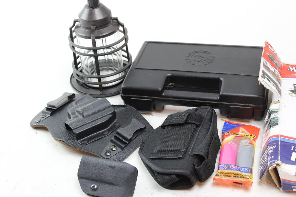 MarshAllan Hibachi Charcoal Grill, Taurus Gun Case And More Bulk Lot, 7 ...