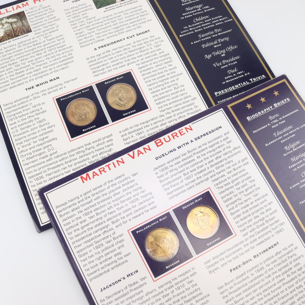 Martin Van Buren 8th President P&D Mint One Dollar Coins, 2 Pieces ...