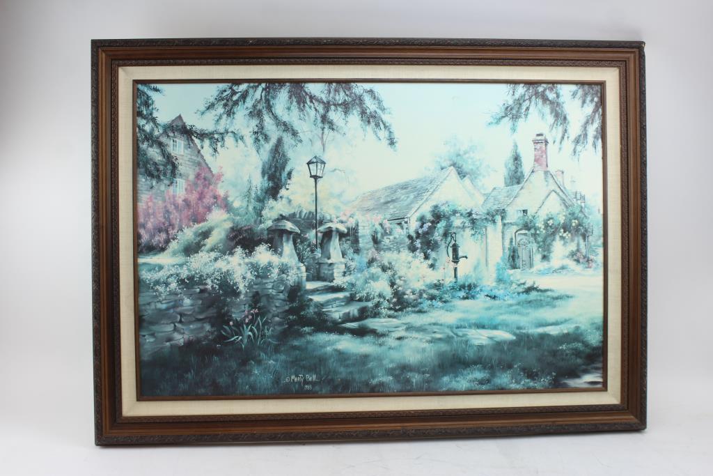Marty Bell 1988 Icomb Village Garden Signed Series | Property Room