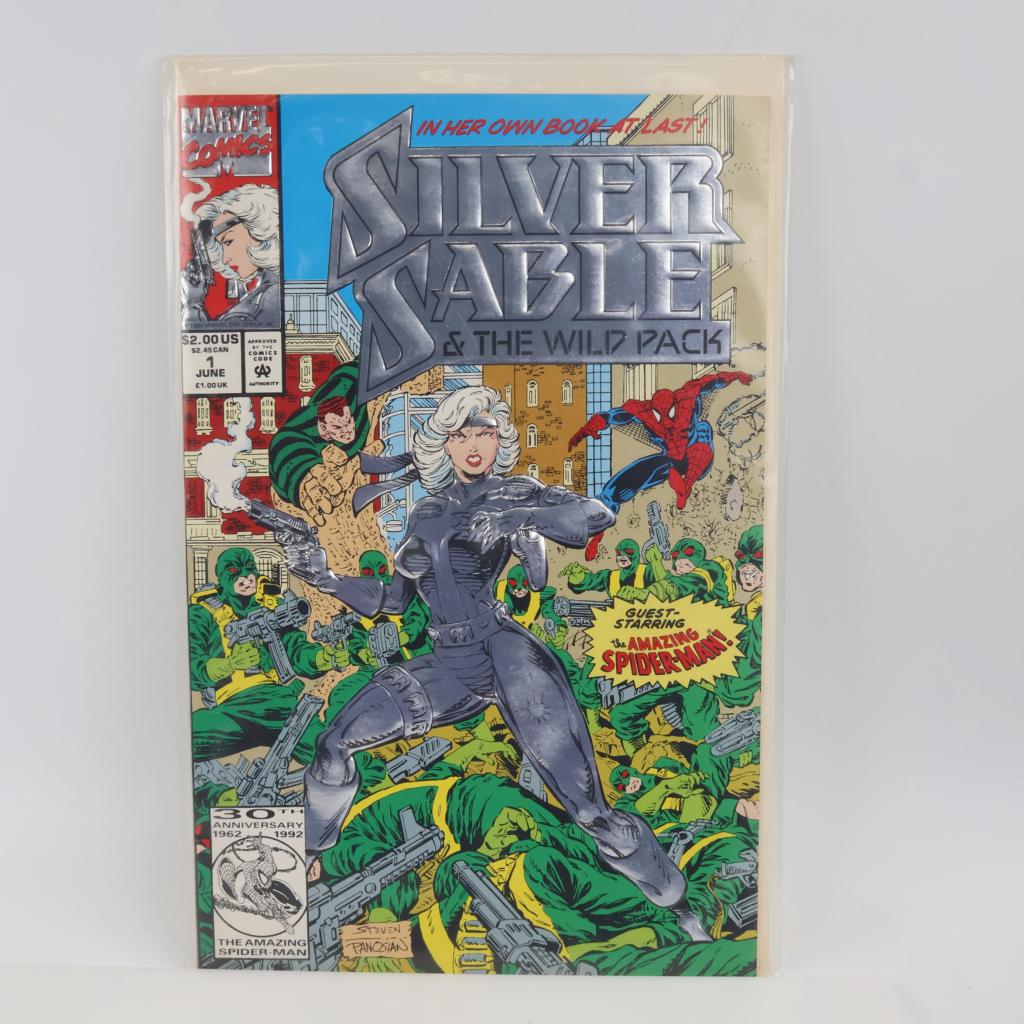 Marvel Comics Silver Sable & The Wild Pack, #1, "Personal Stakes", Foil ...