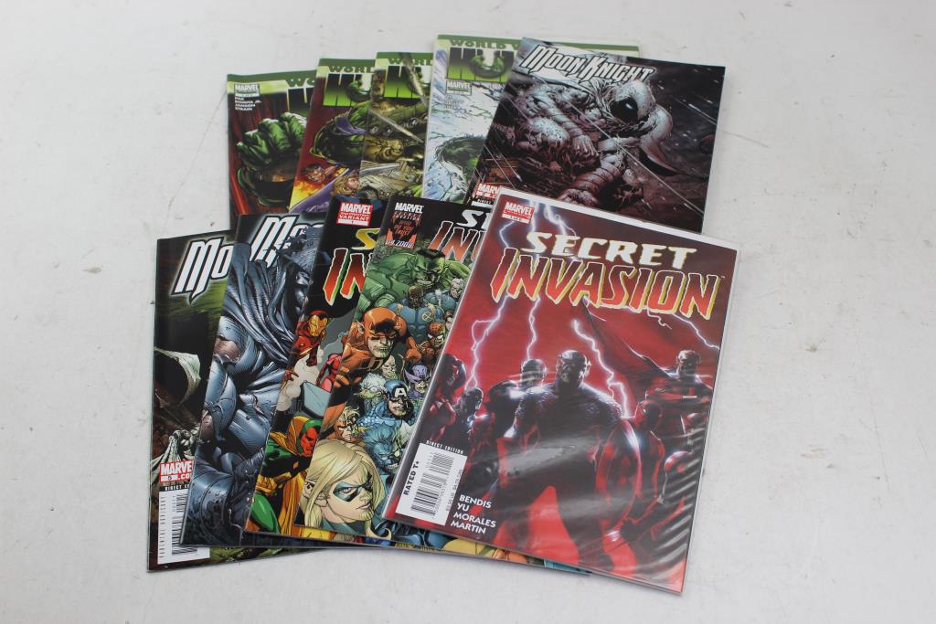 Marvel Secret Invasion, Hulk And More Comic Books, 10 Pieces | Property ...