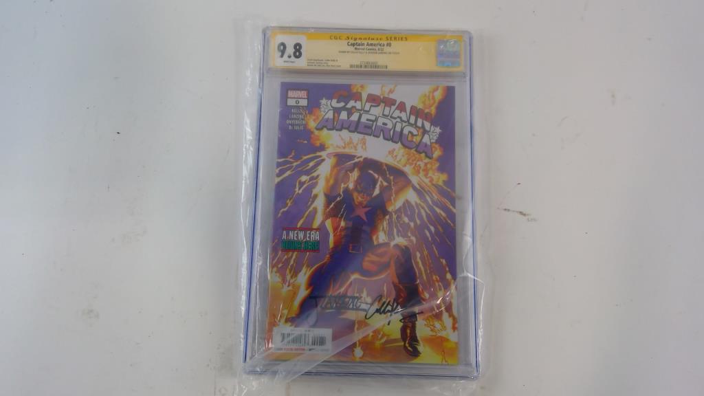 Marvel Signed Graded Captain America Comic | Property Room