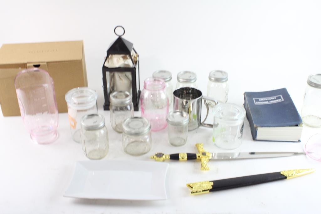 Mason Jars, Sword & More, 10+ Pieces | Property Room