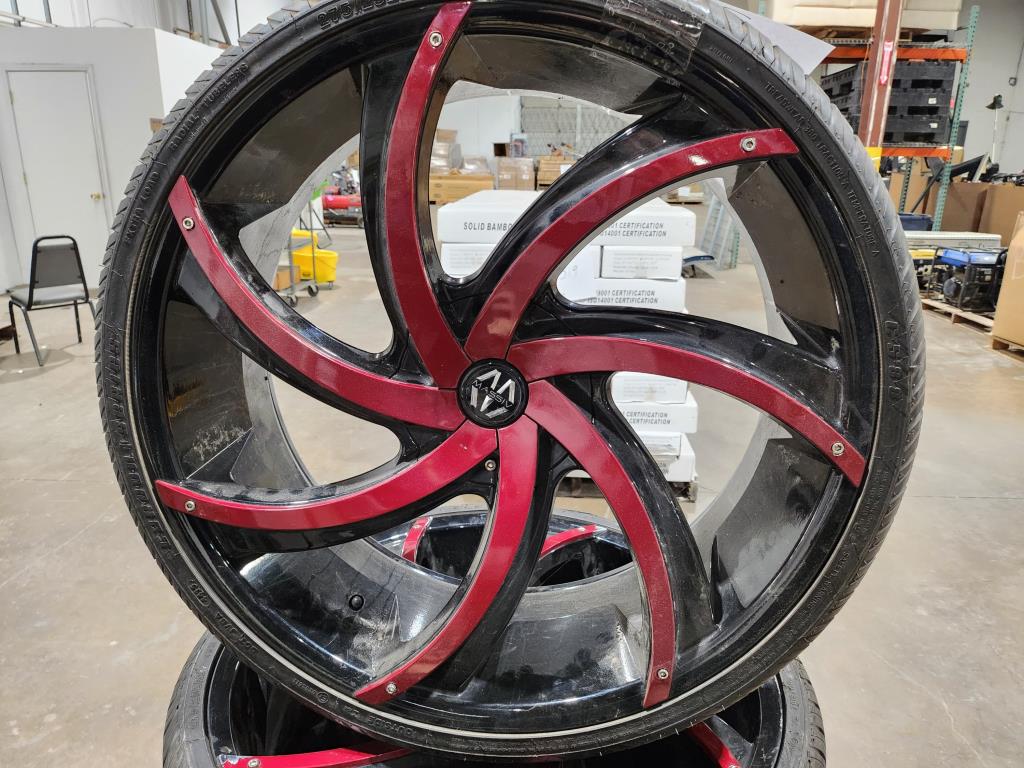 Massiv 24" Rims With Tires, 4 Pieces | Property Room