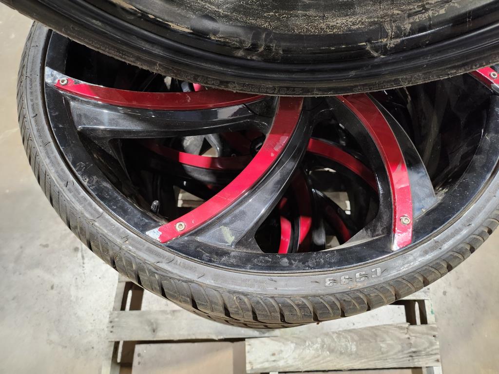 Massiv 24" Rims With Tires, 4 Pieces | Property Room