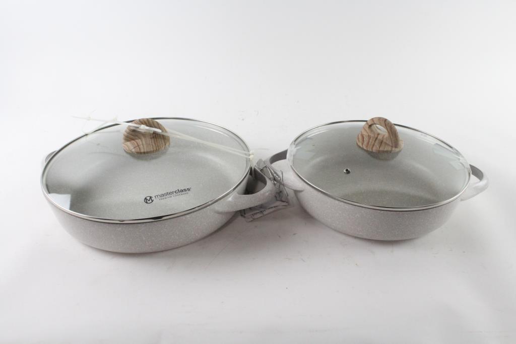 Masterclass Low Casserole Pans, 2 Pieces | Property Room
