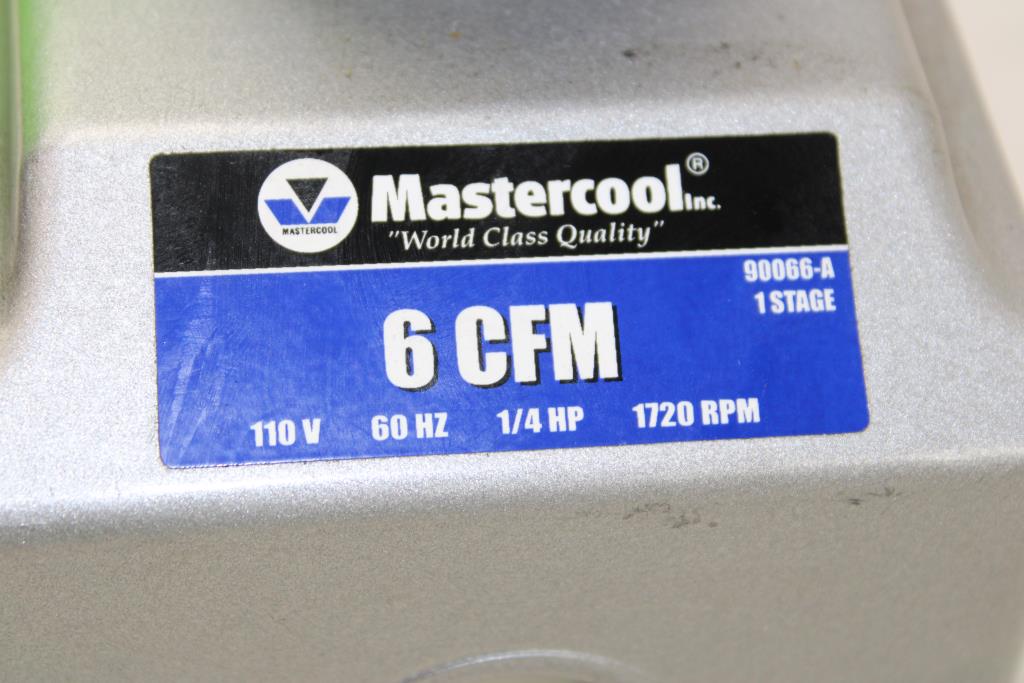 Mastercool 90066-B 6.0 CFM Single Stage High Performance Deep Vacuum ...