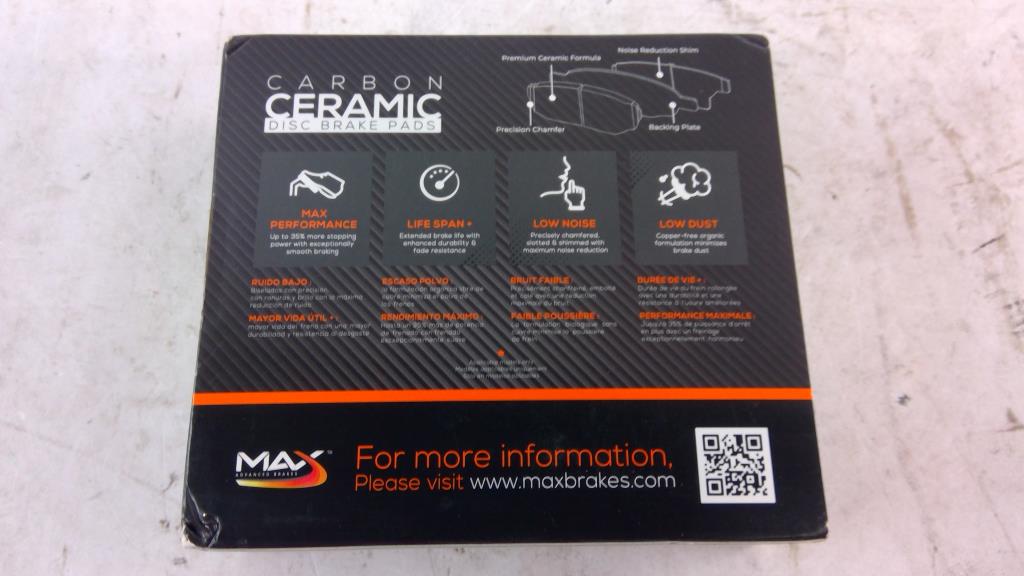 Max Advanced Brakes Carbon Ceramic Disc Brake Pads | Property Room