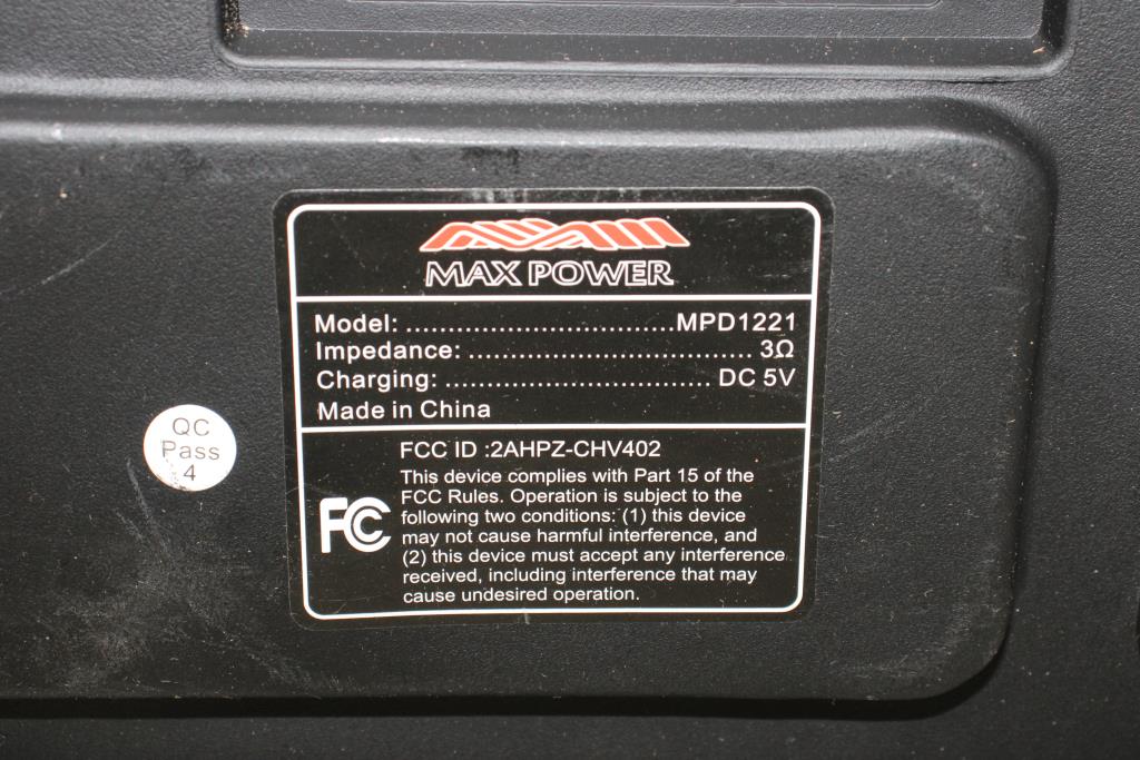 Max Power Bluetooth Speaker | Property Room