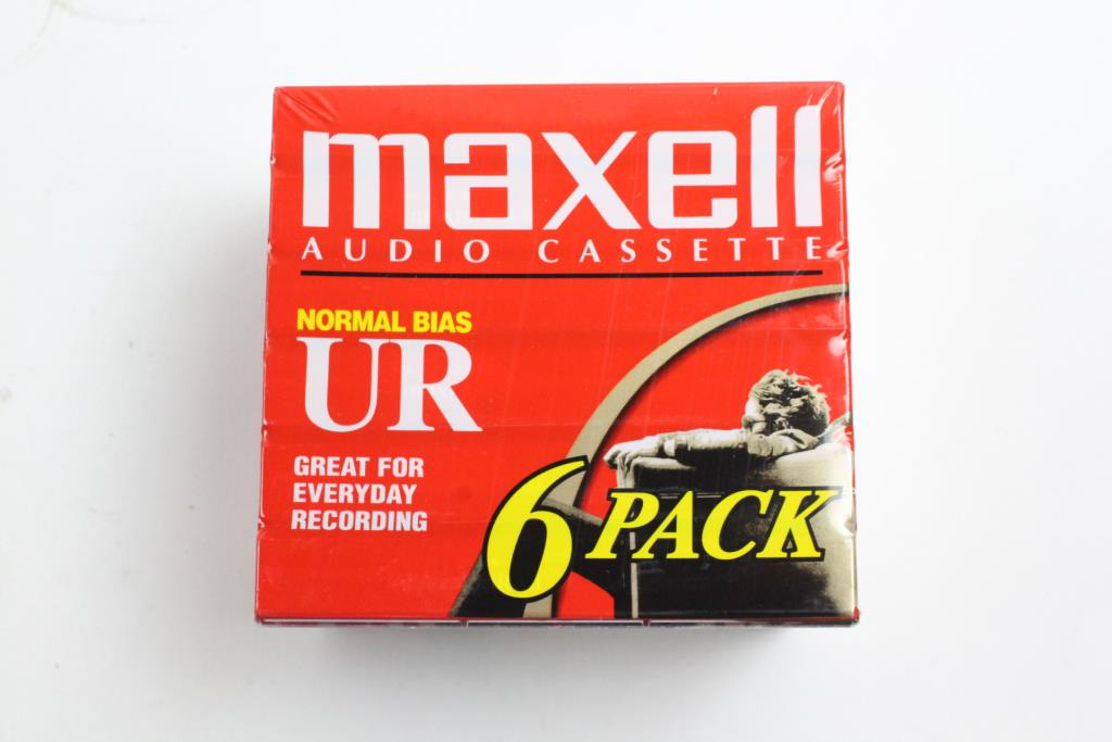 Maxell Cassette Tapes, 6-packs, 35+ Pieces | Property Room