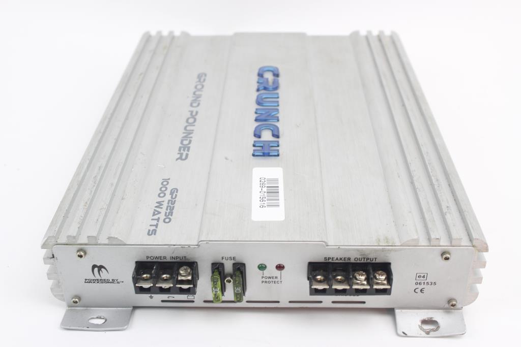 Maxxsonics Crunch Ground Pounder Amplifier | Property Room