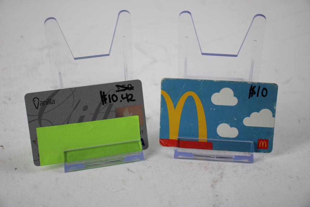 McDonald's Gift Card, Target Gift Card, And More, 4+ Pieces | Property Room