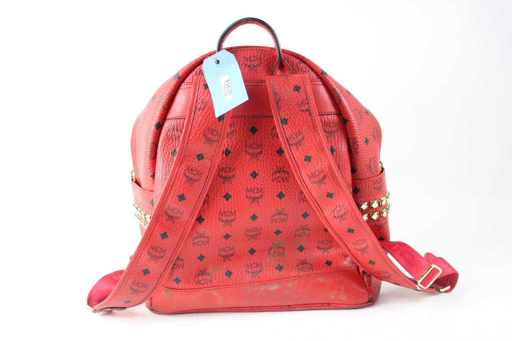 MCM Visetos Stark Red Backpack - Doublechecked By Entrupy | Property Room