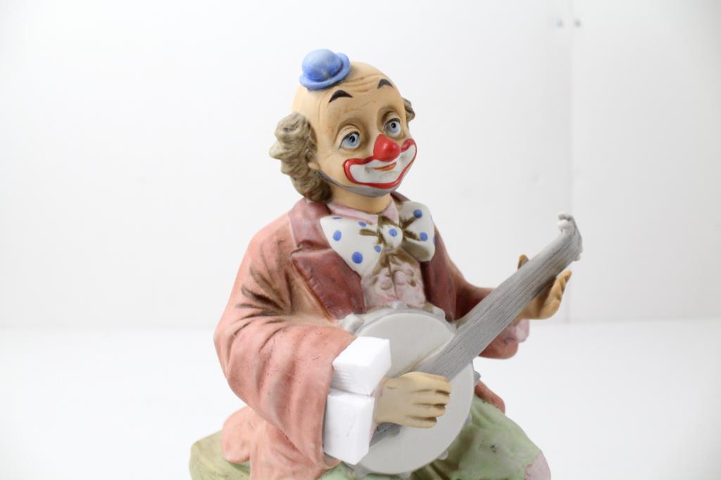 Melody In Motion 07083 Spotlight Clowns Banjo Figurine | Property Room