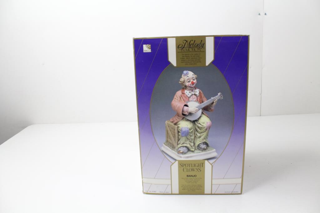 Melody In Motion 07083 Spotlight Clowns Banjo Figurine | Property Room
