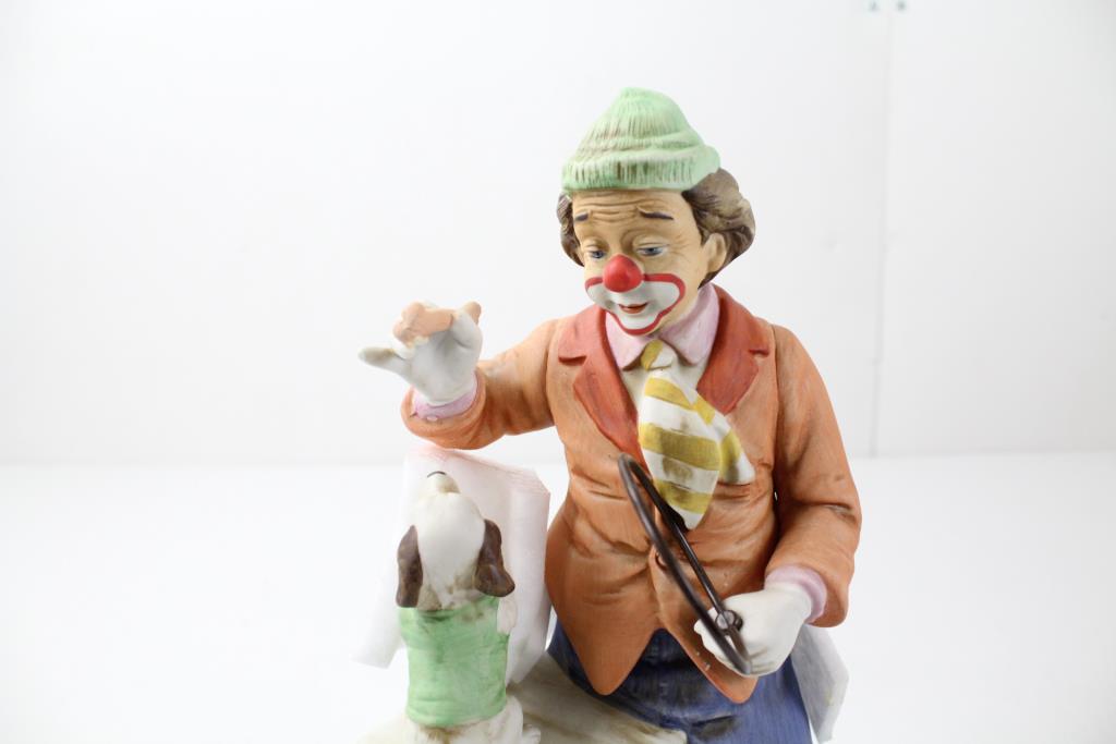 Melody In Motion 07085 Spotlight Clowns With Bingo The Dog Figurine ...