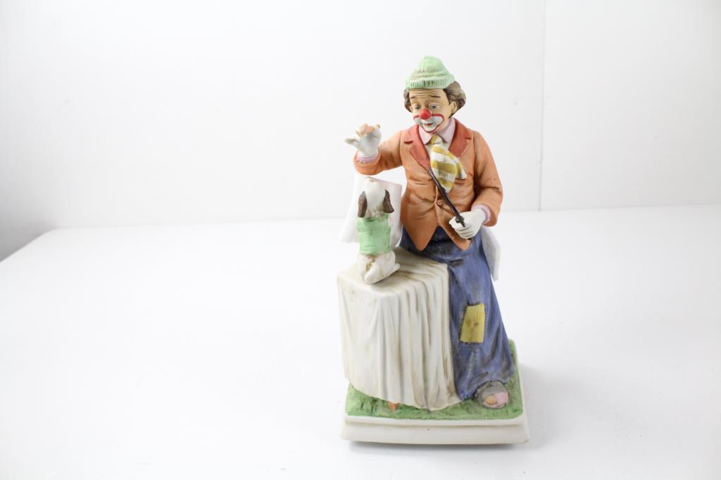 Melody In Motion 07085 Spotlight Clowns With Bingo The Dog Figurine ...