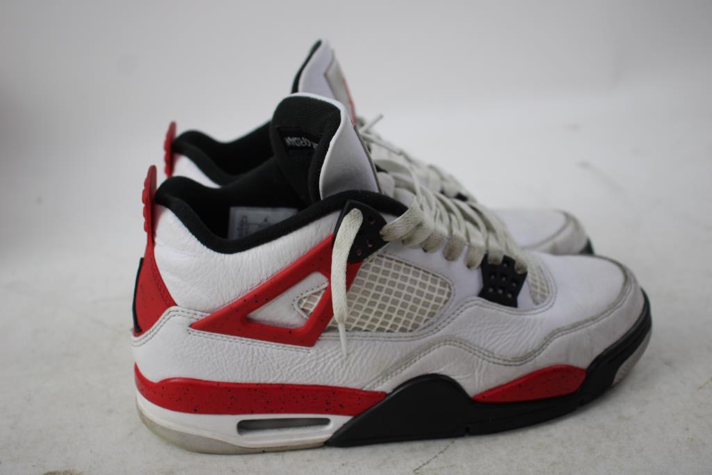 Men's Air Jordan 4 Retro Red Cement DH6927-161 Size 8.5 | Property Room