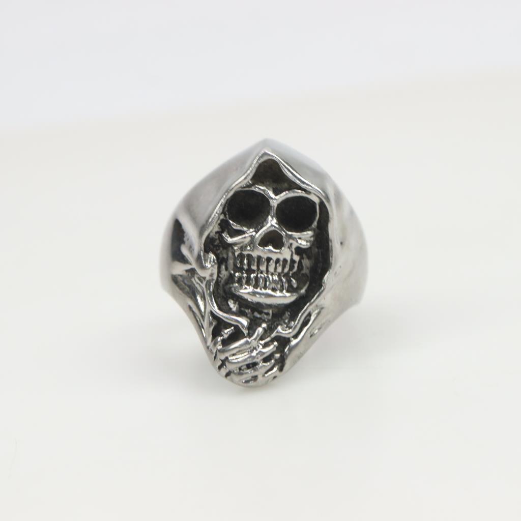 Mens Fashion Grim Reaper Stainless Steel Ring | Property Room