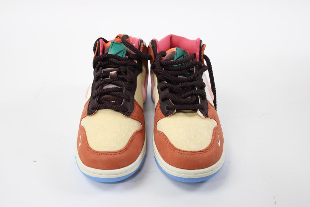 Men's Nike Social Status X Dunk Mid 'Chocolate Milk' Sneakers, Size: 6 ...