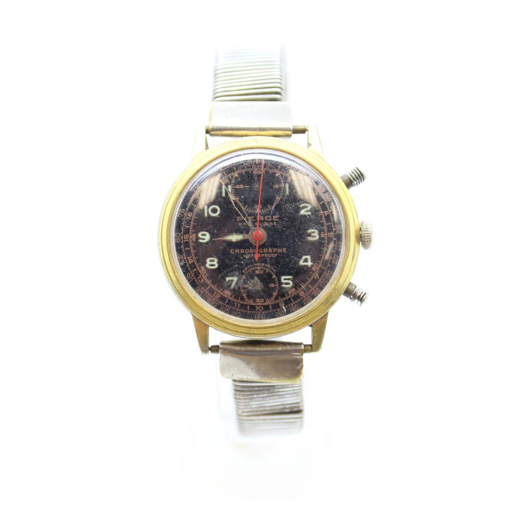 Men's Pierce Vintage Chronograph Two Pusher Pilot Watch | Property Room