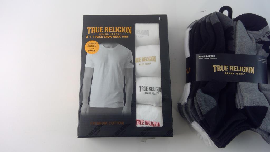 Mens True Religion Socks And Shirts, 3+ Pieces | Property Room