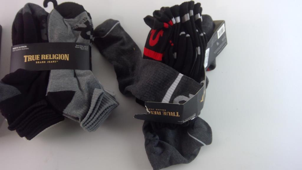 Mens True Religion Socks And Shirts, 3+ Pieces | Property Room