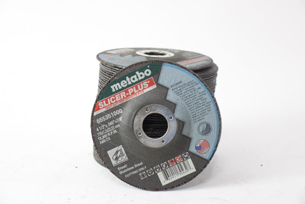 Metabo Slicer-Plus Cut-Off Wheel, 655351000, 50 Count | Property Room