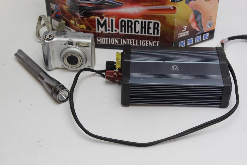 MI Archer Motion Intelligence Copter, Power Inverter, Canon Camera ...