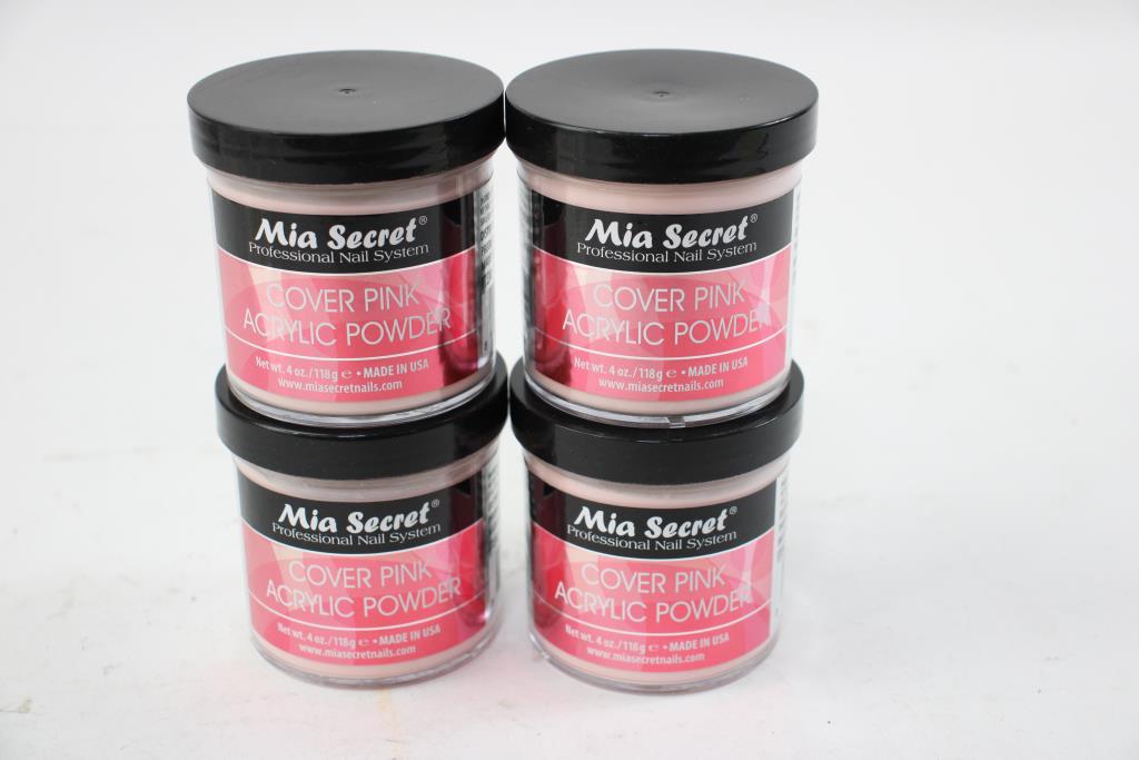 Mia Secret Cover Pink Acrylic Powder, 4 Pieces | Property Room
