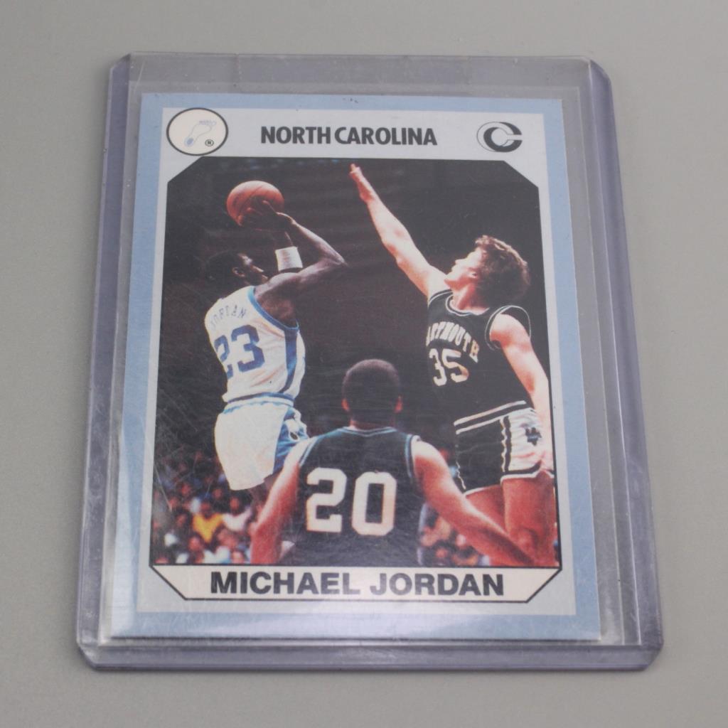 Michael Jordan 1990 North Carolina Collegiate Collection Trading Card ...