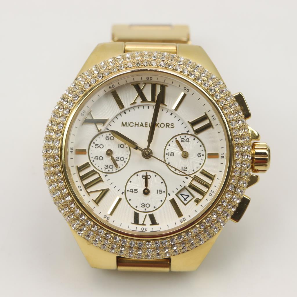 Michael Kors Camille Glitz Stainless Steel Bracelet Watch | Property Room