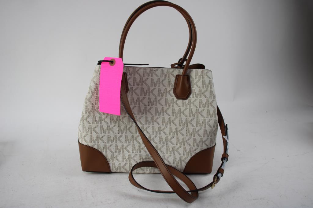 Michael Kors Handbag, Brown/Cream | Property Room