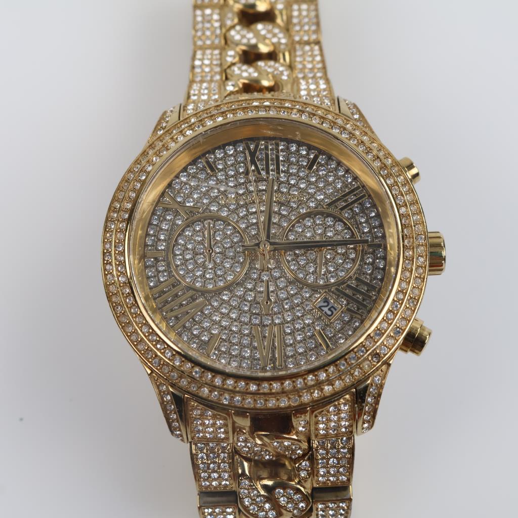 Michael Kors Lindley Chronograph Crystal Pave Watch | Property Room
