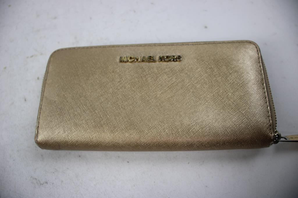 Michael Kors Long Wallet, Gold | Property Room