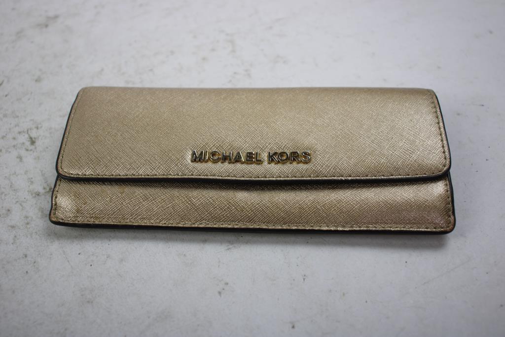 Michael Kors Long Wallet, Gold | Property Room