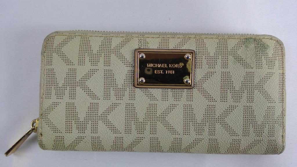 Michael Kors Long Zip Wallet, Tan | Property Room