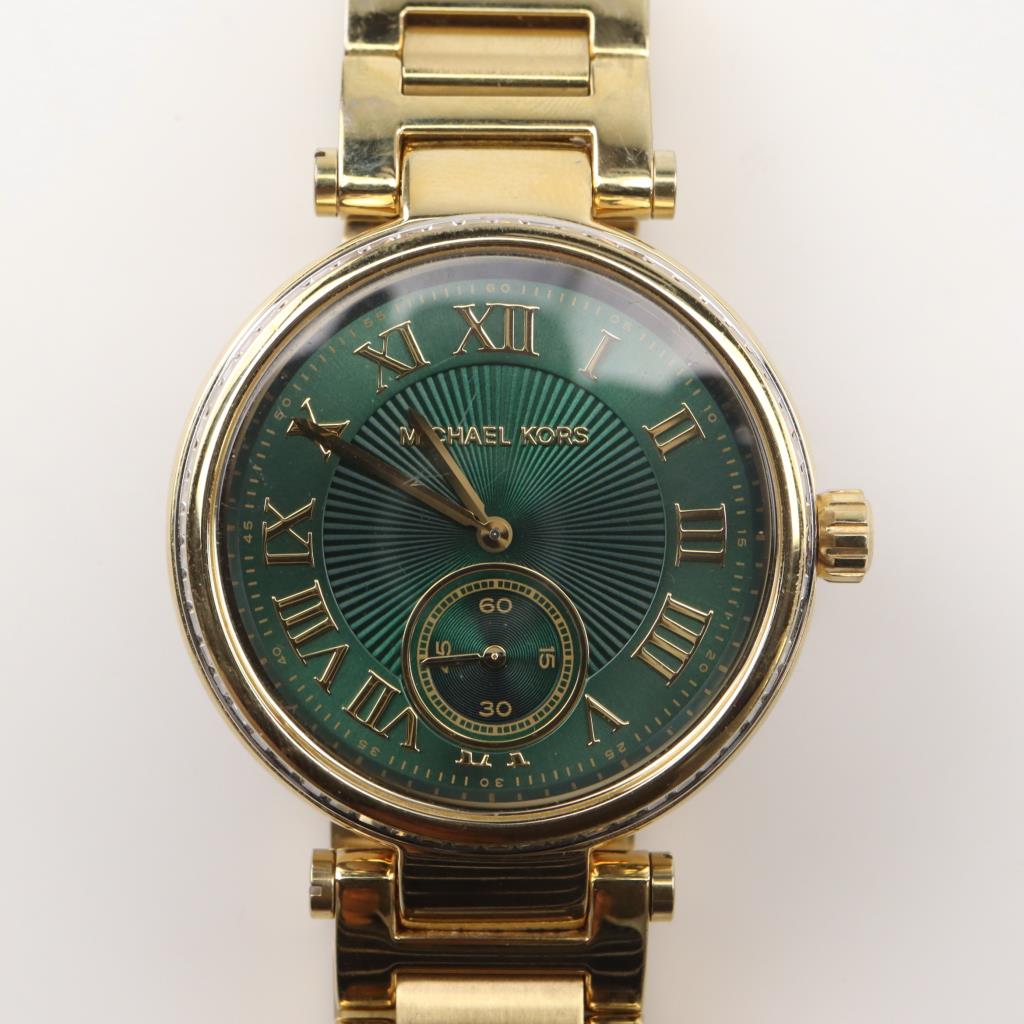 Michael Kors Skylar Green Dial Watch | Property Room