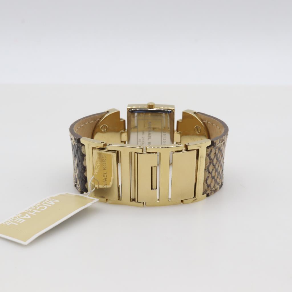 Michael Kors Square Face Leather Band Watch | Property Room