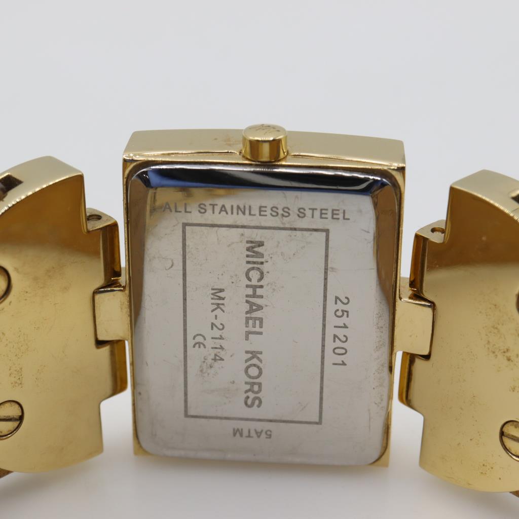 Michael Kors Square Face Leather Band Watch | Property Room