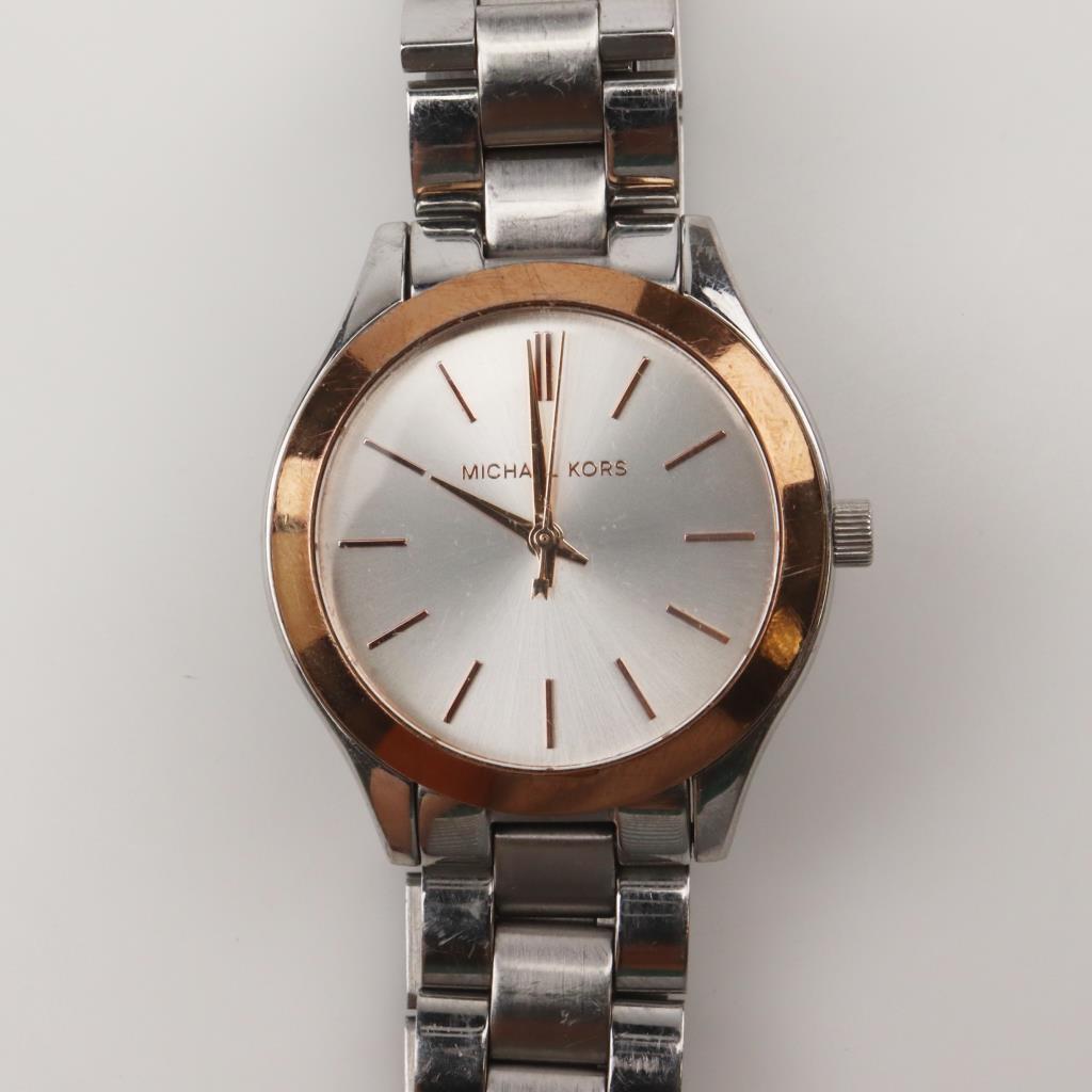 Michael Kors Two Tone Mini Slim Runway Watch | Property Room
